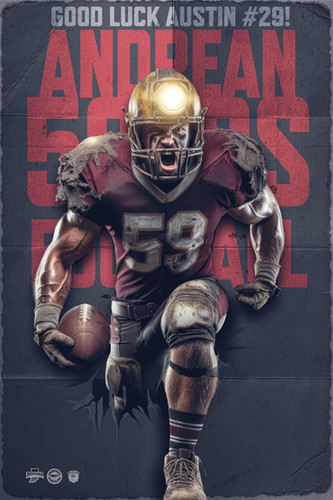 Andrean 59ers Football Good Luck Graphic | DesignLine