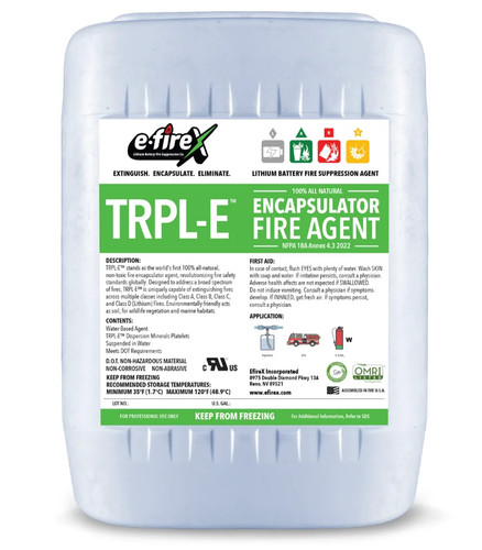 E-FireX Fire Extinguisher Five Gallon Tote | PiperEV