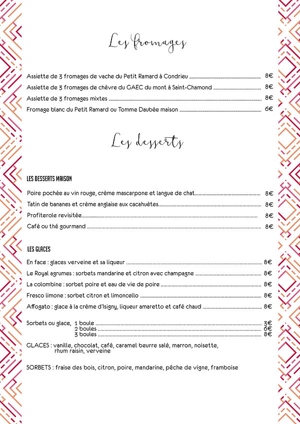 carte et menu | aubergedelasource
