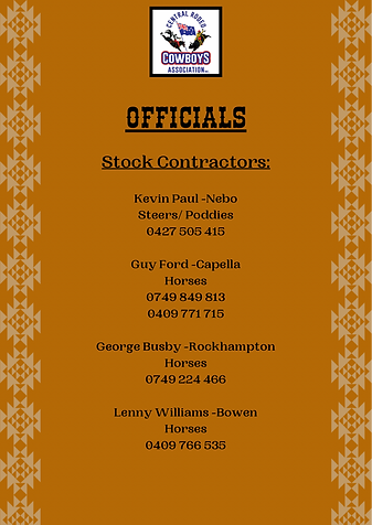 CRCA DIRECTORS & OFFICIALS | Central Rodeo Cowboy