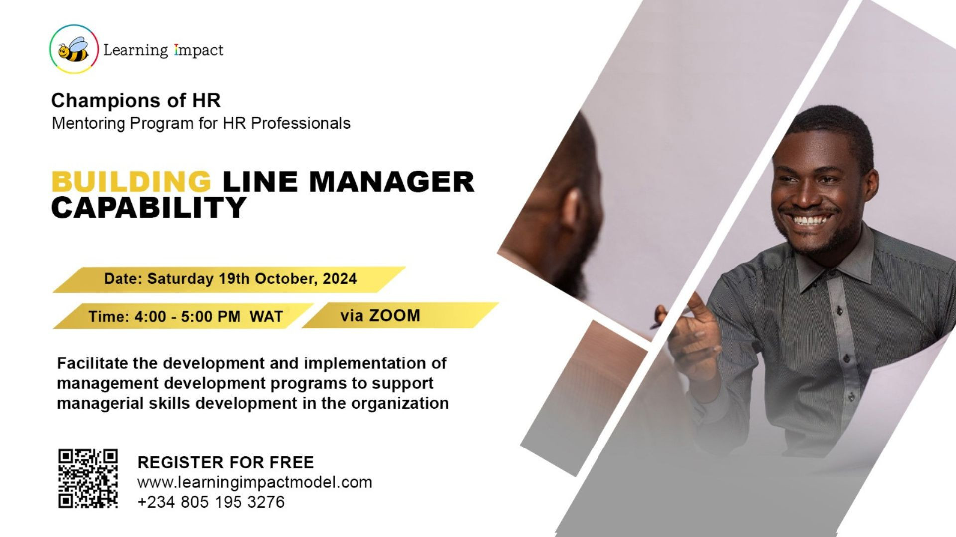 Champions of HR Mentoring Program XI - Building Line Manager Capability