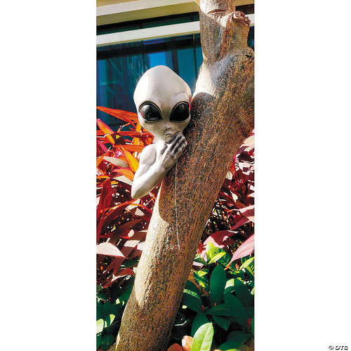4 3/4" Green Alien Tree Peekers Plastic Halloween Decoration | Haunted ...
