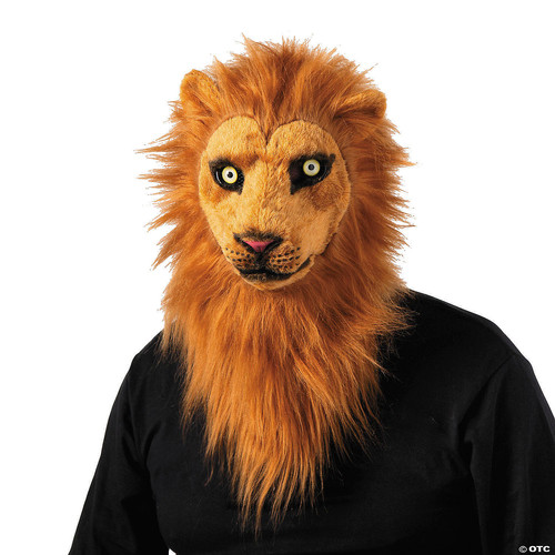Adults Lion Moving Mouth Overhead Mask - One Size | Haunted Props