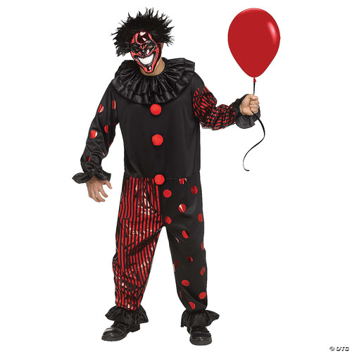 Adults Chrome Clown Costume - Standard | Haunted Props