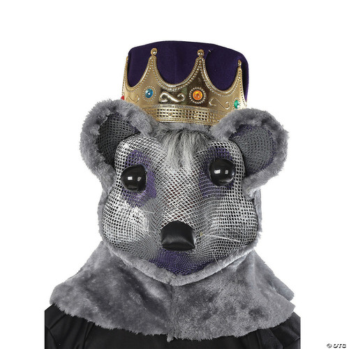 Adults Mouse King Headpiece with Purple & Red Crown | Haunted Props
