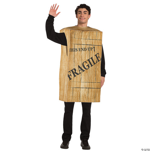 Adult Fragile Crate Costume | Haunted Props