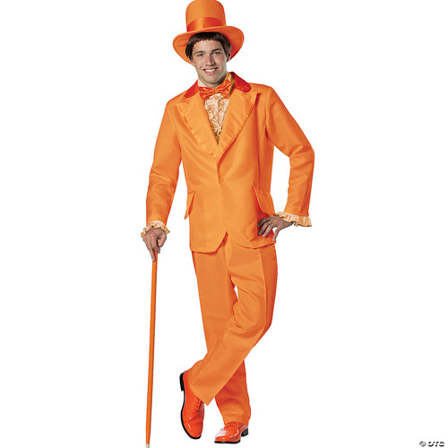 Adults Goofball Orange Costume | Haunted Props