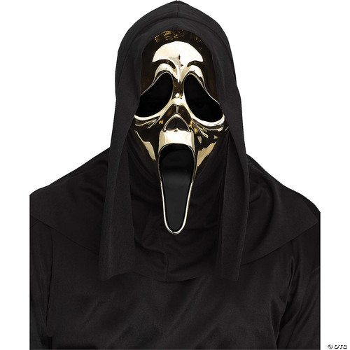Adults Ghost Face® Golden Metallic Mask | Haunted Props