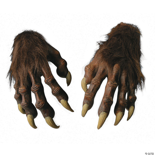 Adults Werewolf Hands Costume Accessory | Haunted Props