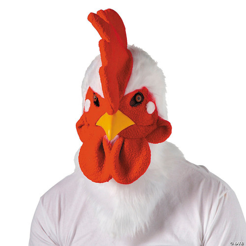 Adults Rooster Moving Mouth Overhead Mask - One Size | Haunted Props