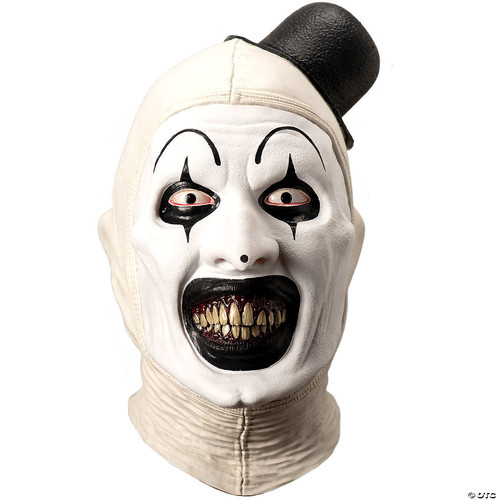 Adults Terrifier 3™ Art the Clown Clean Overhead Latex Mask | Haunted Props
