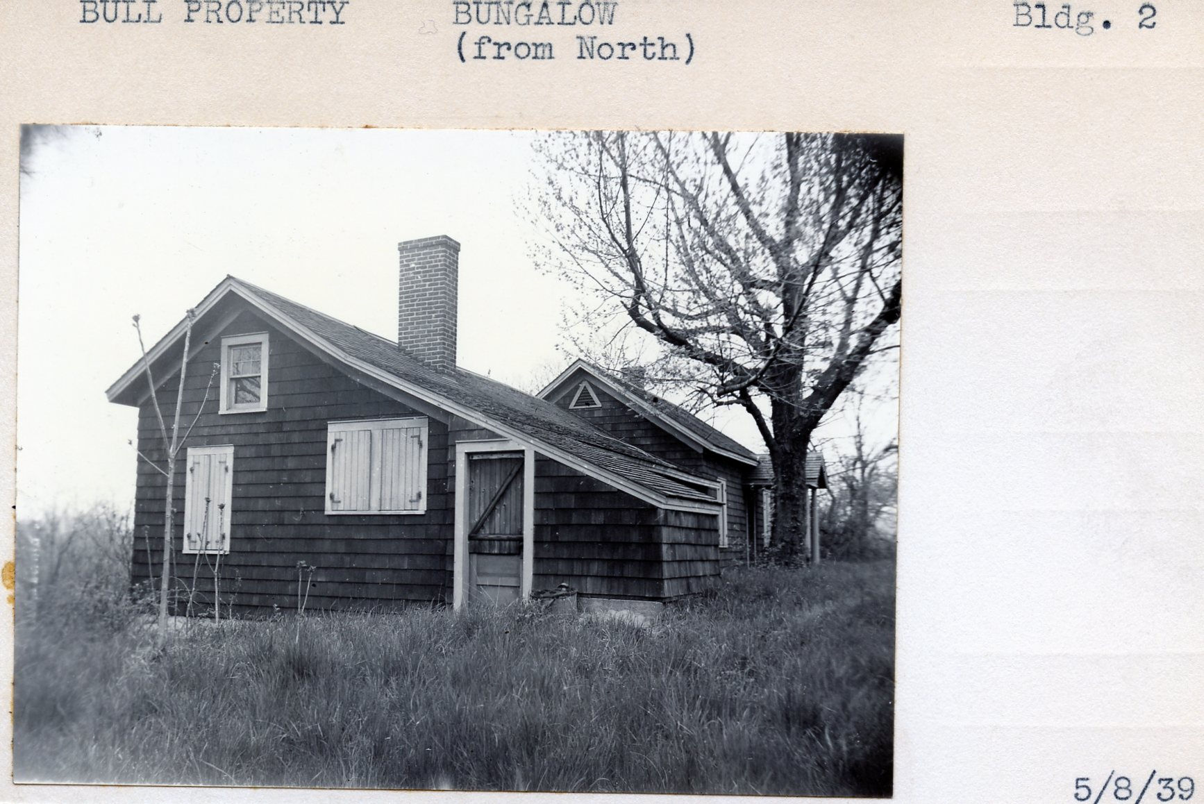 Bull PRoperty, Bungalow (from North) Building #2, 5/8/39 | Photo ...
