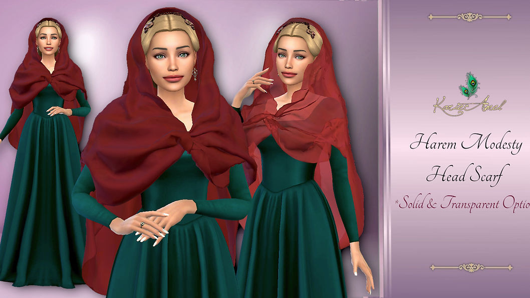 🪔Harem Modesty Head Scarf Solid and Transparent Version 🪔