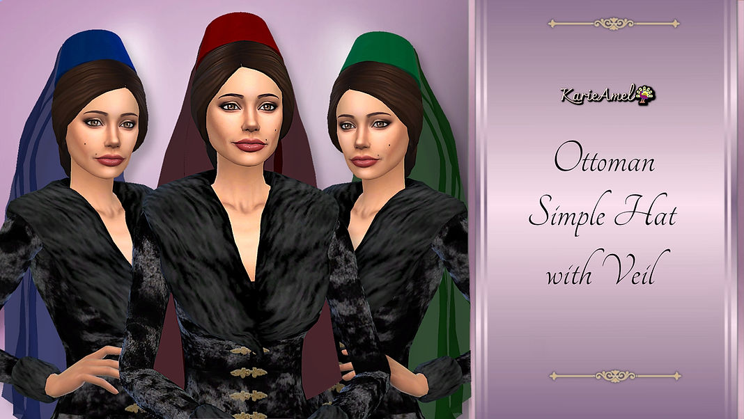 👒 Ottoman Simple Hat with Veil 👒