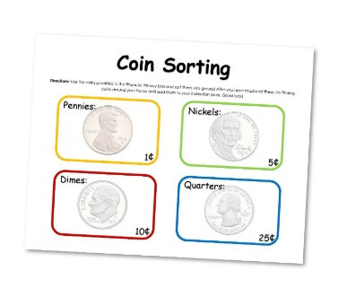 Beginner Coin Sorting Sheet - Pods Available for All Major Coin Groups ...