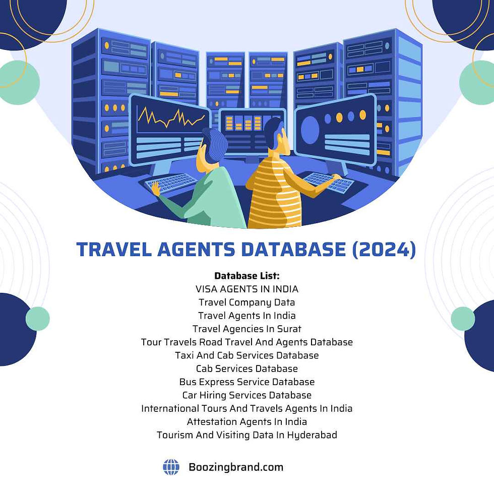 Travel Agents Database (2024) | Boozing Brand