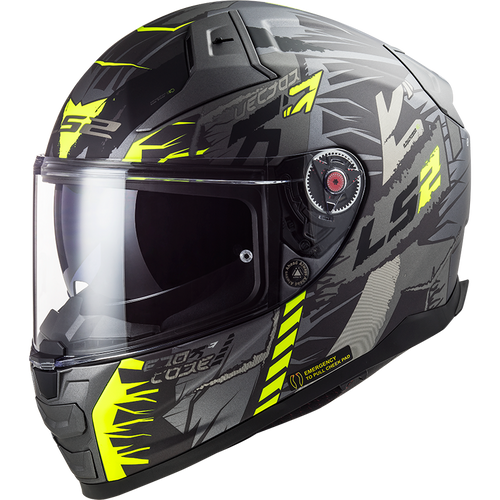 TECHBOT - MATTE TITANIUM / HI-VIS - Citation II | LS2 USA