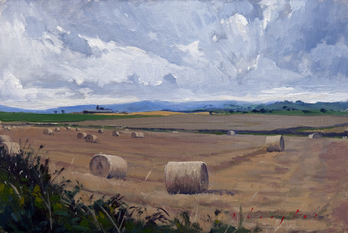 Hay Bales, Castle Douglas | Daniel Sharples Art