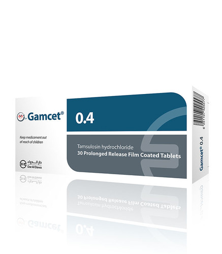 GAMCET 0.4MG PROLONGED RELEASE 30 TABLETS | IBN RUSHD PHARMACY