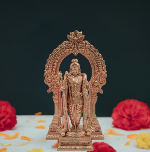 Buy Palani Murugan Raja Alangaram Idol | Brass & Gold-Plated