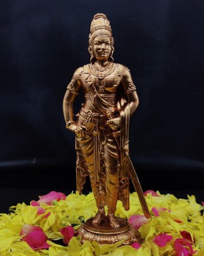 Bronze Raja Raja Cholan Idol – Great Chola Emperor Statue