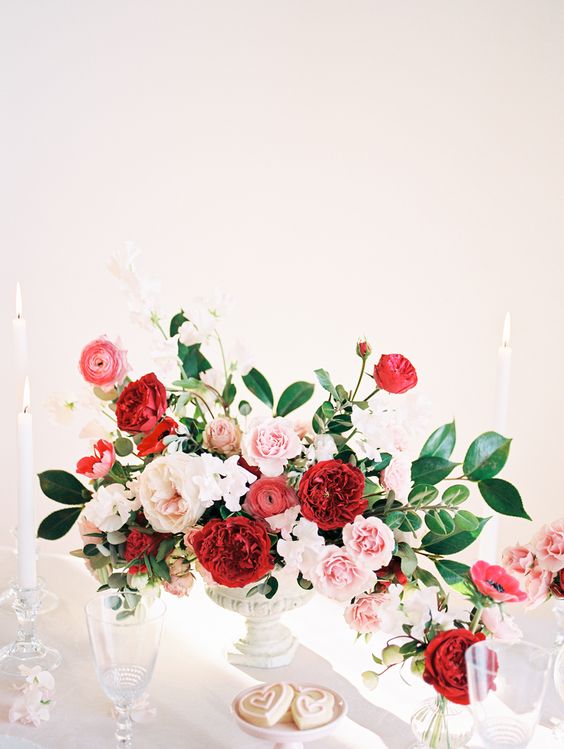 Quelle association de couleurs pour ma déco de mariage rouge