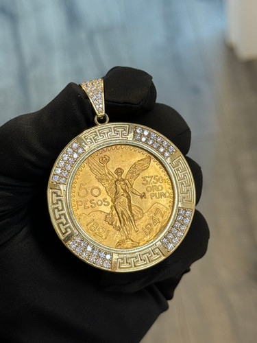 Authentic 22K Centenario & 14K Bezel | Dunamys Jewelry