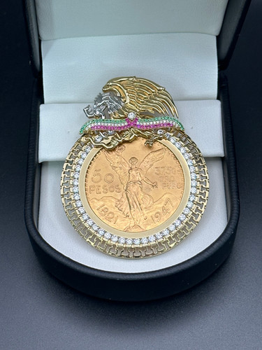 Authentic 22K Centenario & 14K Bezel | Dunamys Jewelry