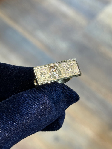 Solid 100 Dollar Bill Ring | Dunamys Jewelry