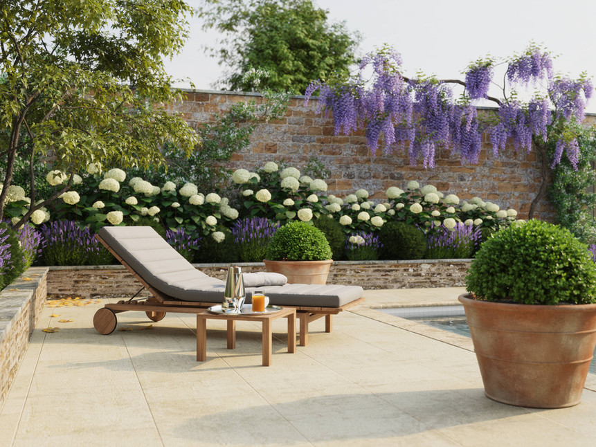 Walled Pool Terrace | Samuel North 2024