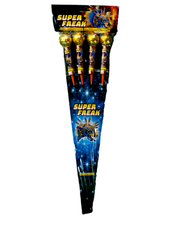 Super Freak 2 inch Rockets, Package of 4 | Discount Fireworks
