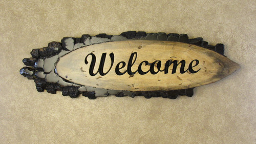 Horizontal Welcome Sign on Persimmons | Nature's Creations