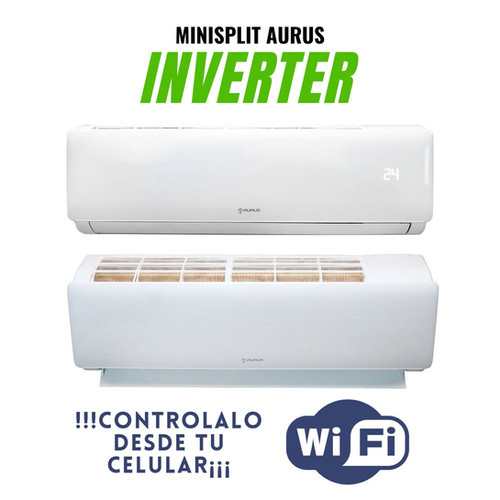 MINISPLIT AURUS 1 TONELADA INVERTER 110V FRIO - CALOR MOD. ARI32-H12A1 ...