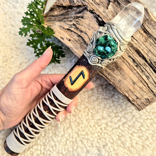 Viking Ceremony Wand, with Yew | The Wand Garden