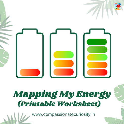 Mapping My Energy - Printable Worksheet | Mrunmayee Pathare