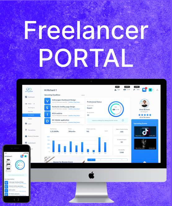 Web Application Design for a Freelance UI UX portal