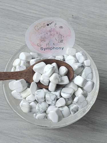 Howlite cube chips | Gem Symphony