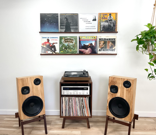 Quad Record Ledge | Hifiwoodworks