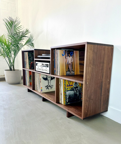 Record Cabinet /Customizable Record Cabinet | Hifiwoodworks