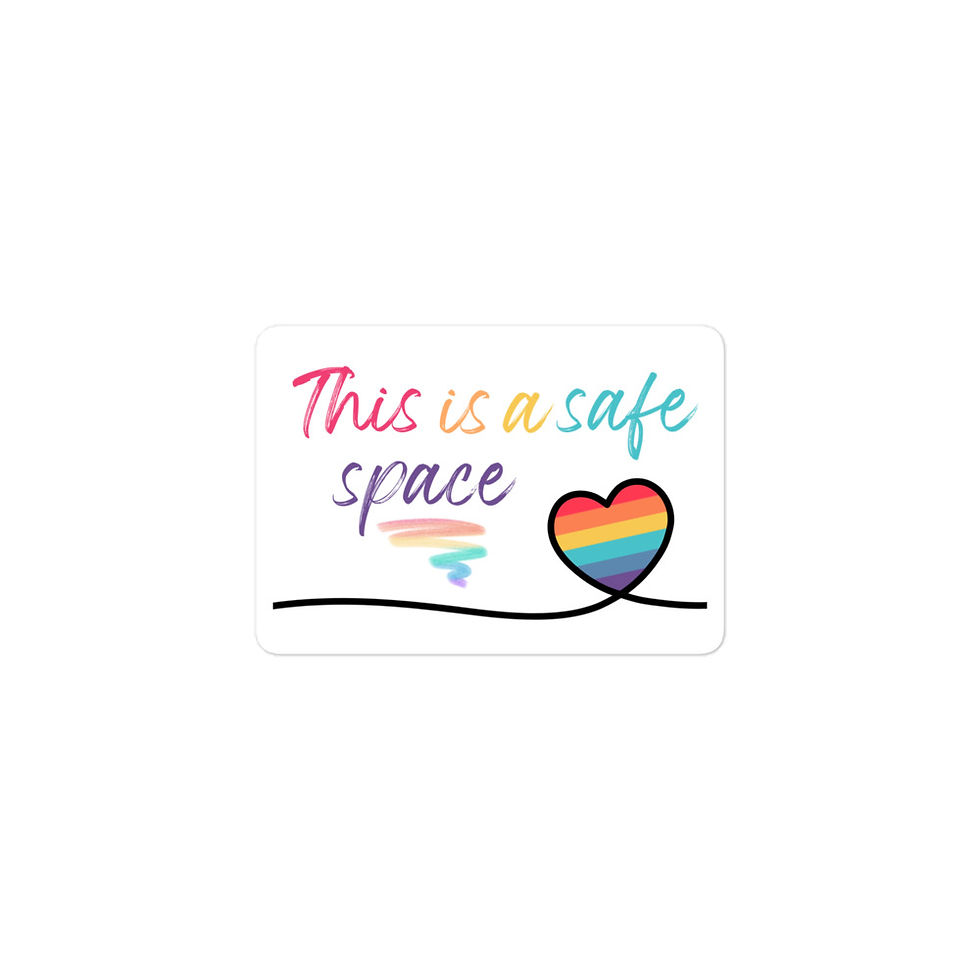 Safe Space LGBTQ Sticker | Imperfect Pathways