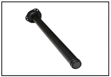 Table Leg Adjustable / Trifold Matt Black | Version 1