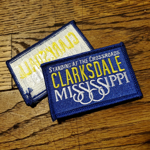 Exclusive "Clarksdale, Mississippi" patch (set of 2) | cathead