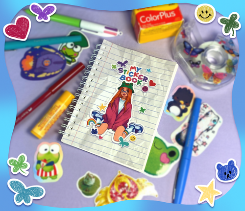 MY STICKER BOOK - A6 Reusable Sticker Book | peachswizzle