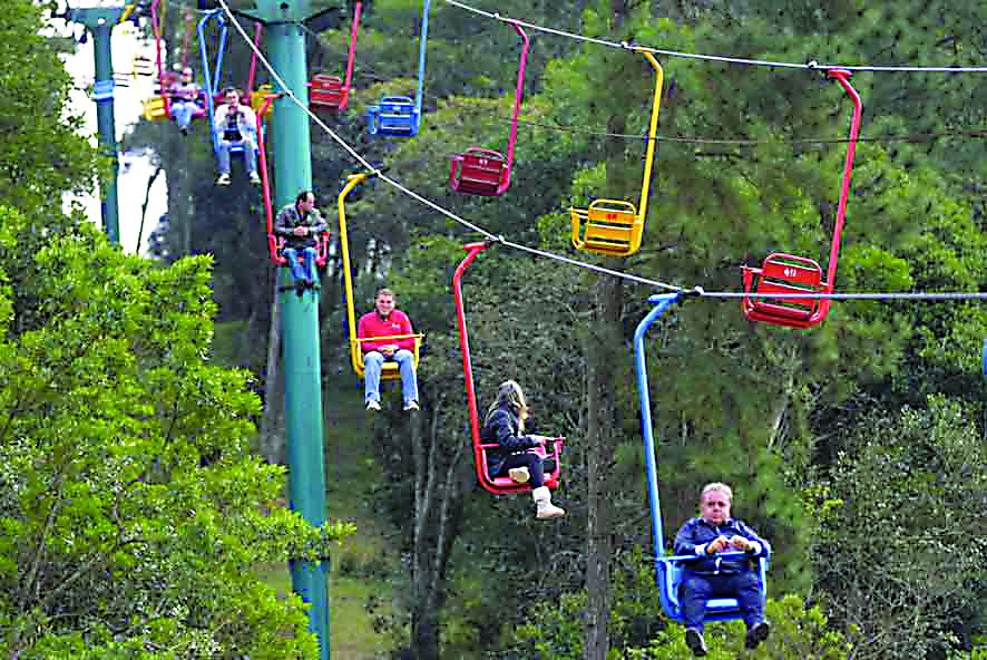 Teleférico põe turista no ar no Parque Estoril, em Riacho Grande - ABC ...