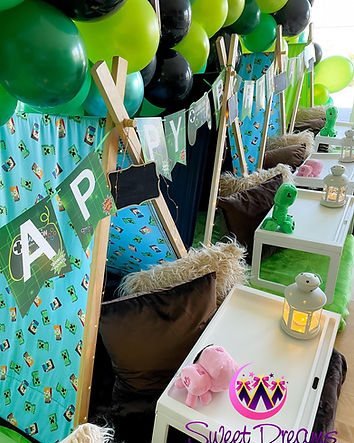 Sleepover Party Rentals | Sweet Dreams Party Rentals | Tent Themes