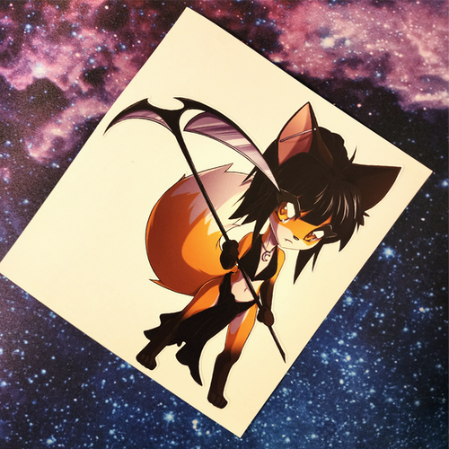 Chibi Kurisu Stickers: Chibi Scythe | KurisuFox
