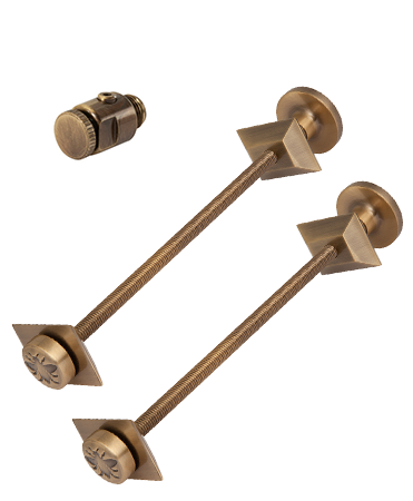 Cast Iron Luxury Wall Ties & Airvent (1/8") | Radiators Direct