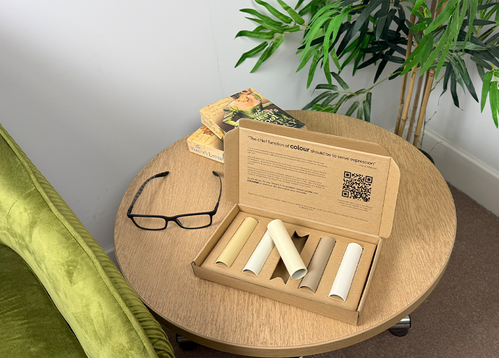 Cream and Beige Colour Sample Box | Radiators Direct