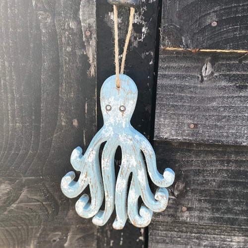AGED WOODEN OCTOPUS HANGER | The Coastal Lifestyle Company