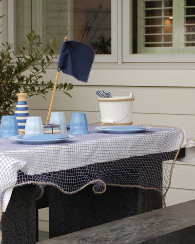 FRENCH FISHING NET TABLECLOTH | The Coastal Lifestyle Company